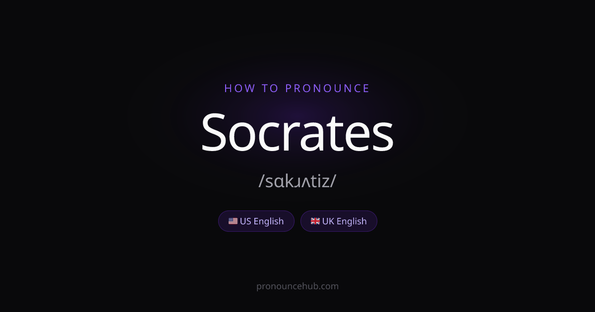How to Pronounce Socrates — PronounceHub